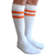 Mens White/Orange Tube Socks
