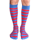 Mens Royal Blue & Light Blue Striped Socks