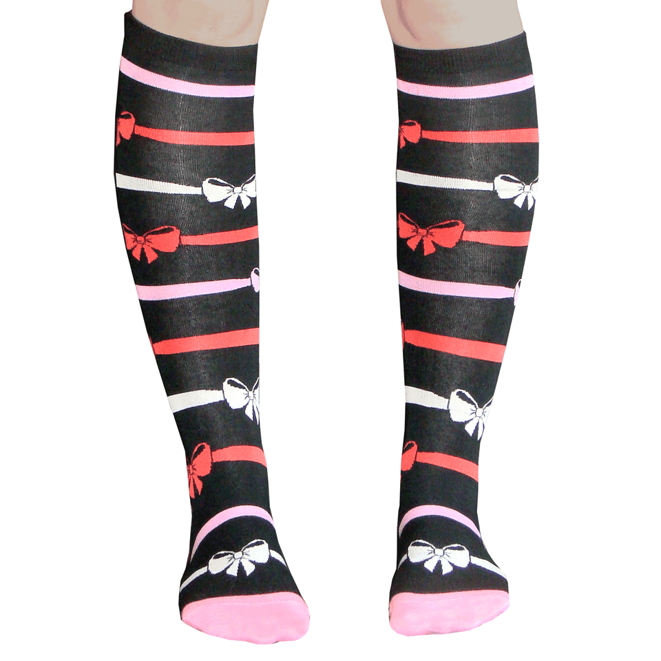 Ribbons and Bows High Socks