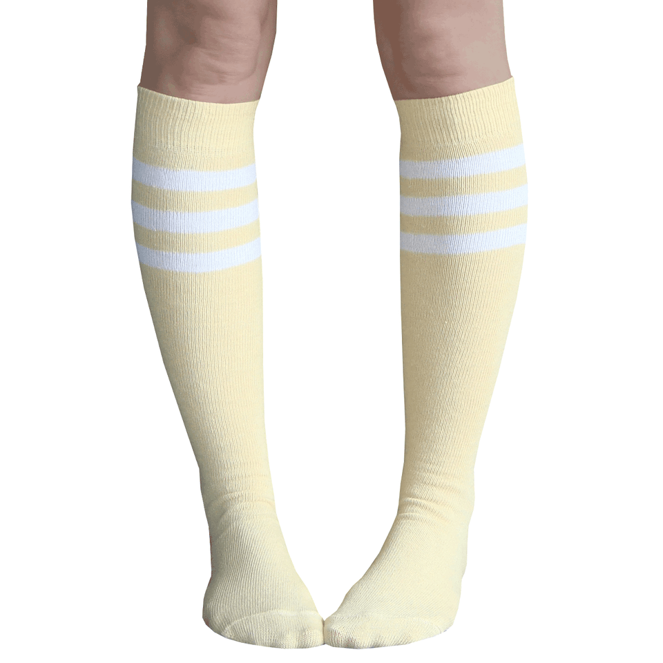 Yellow Knee High Socks - Made in USA