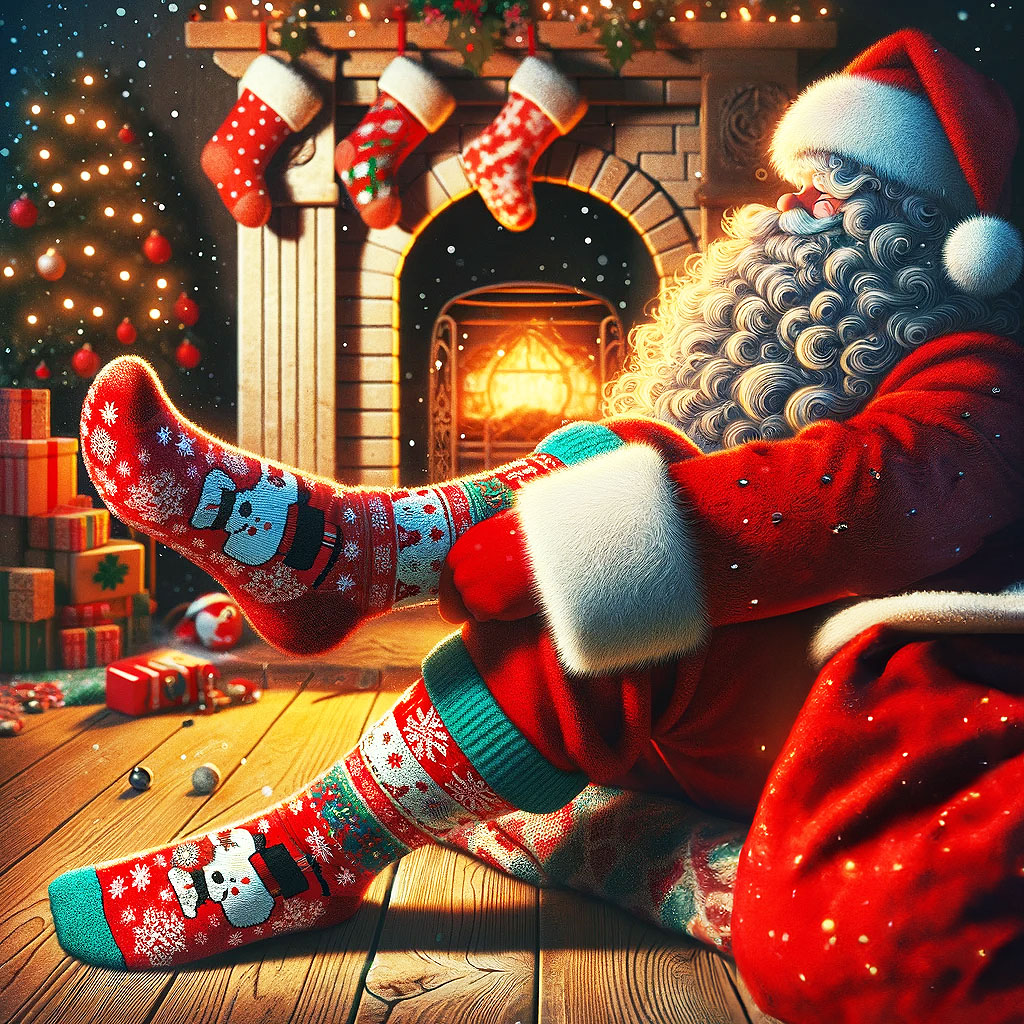 Exploring Santa's Wardrobe: The Role of Socks - Chrissy's Socks