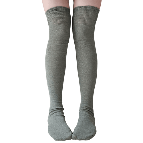 Solid Olive Green Thigh Highs