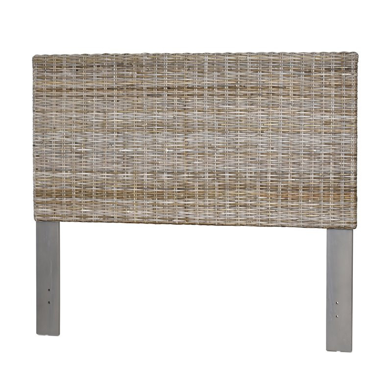 Kauai Grey Kubu Woven Headboard by Seawinds Trading