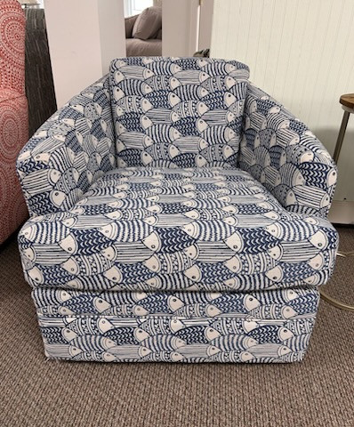 40SW Swivel Chair Fish Blue - Manteo Furniture & Appliance