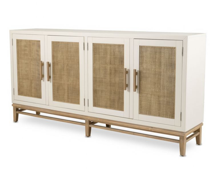 Venice Credenza - Woven Cane Panels - Manteo Furniture & Appliance