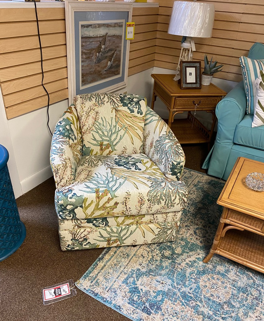 40SW Swivel Chair - Reef Teal - Manteo Furniture & Appliance