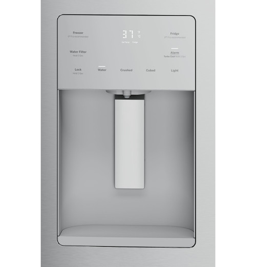 GFE24JYKFS GE® ENERGY STAR® 23.6 CU. FT. FRENCH-DOOR REFRIGERATOR ...