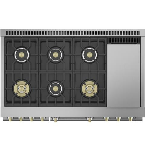 ZGP486NDTSS Monogram 48" All Gas Professional Range with 6 Burners and ...