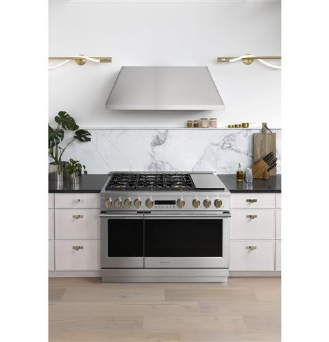 ZGP486NDTSS Monogram 48" All Gas Professional Range with 6 Burners and ...