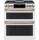 Café™ 30" Smart Slide-In, Front-Control, Dual-Fuel, Double-Oven Range ...