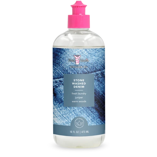 Stone Washed Denim 16 fl. oz. Diffuser Oil - Pink Zebra Home