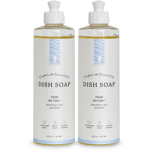 Fresh Air Care+ Odor Neutralizing Dish Soap - 2 Pack - Pink Zebra Home