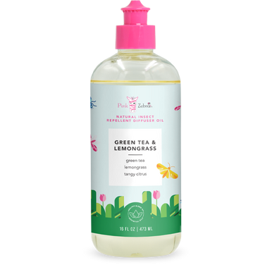 Green Tea & Lemongrass Natural Insect Repellent 16 fl. oz. Diffuser Oil ...
