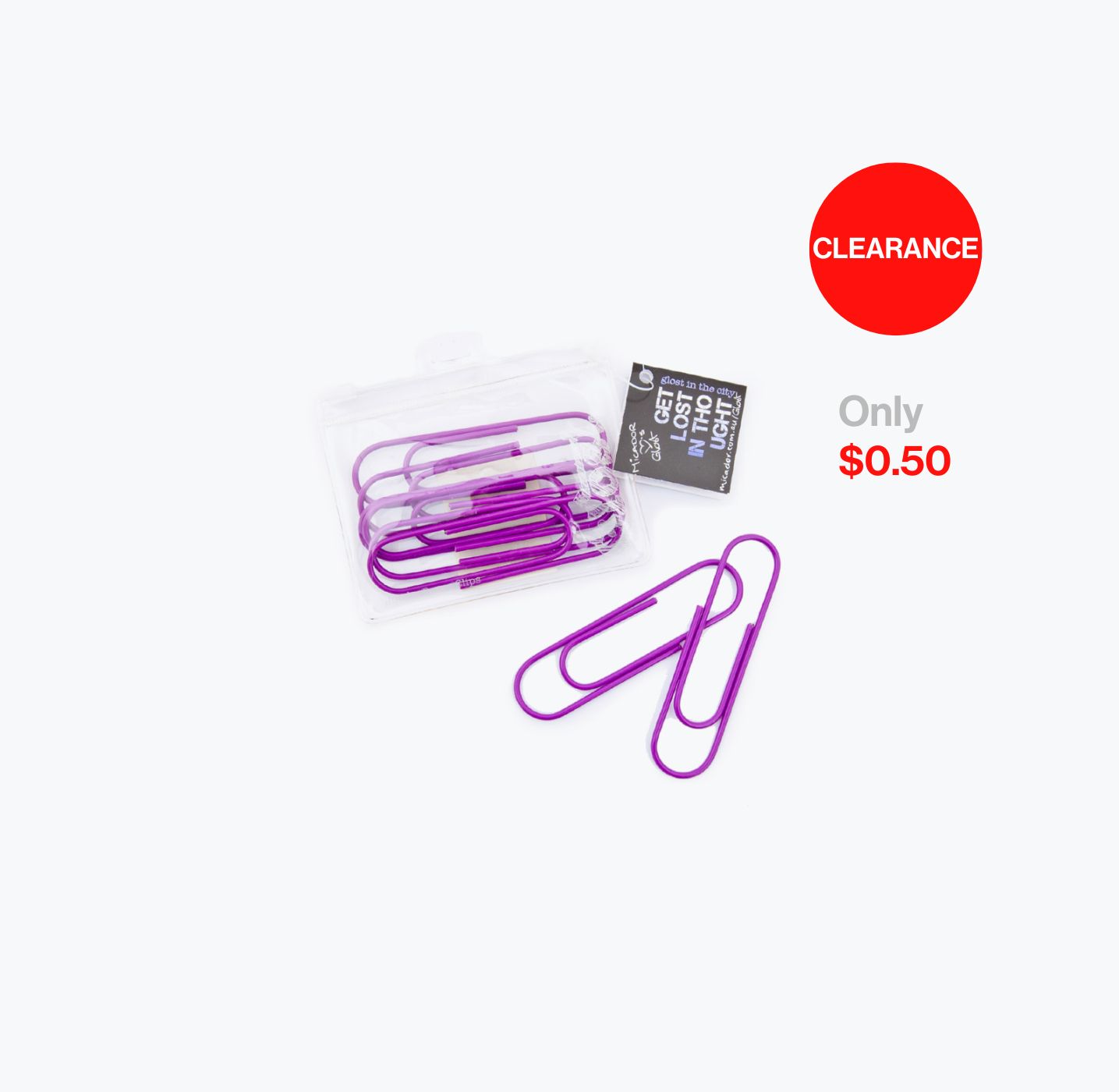 Jumbo Paperclips, Pack 8 | Micador