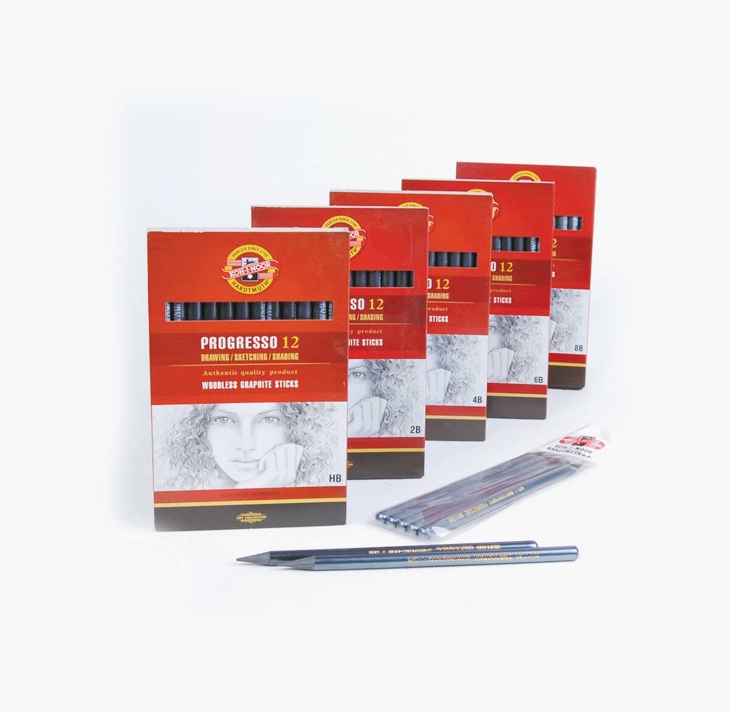 Koh-I-Noor Progresso Graphite, Pack 12 | Micador