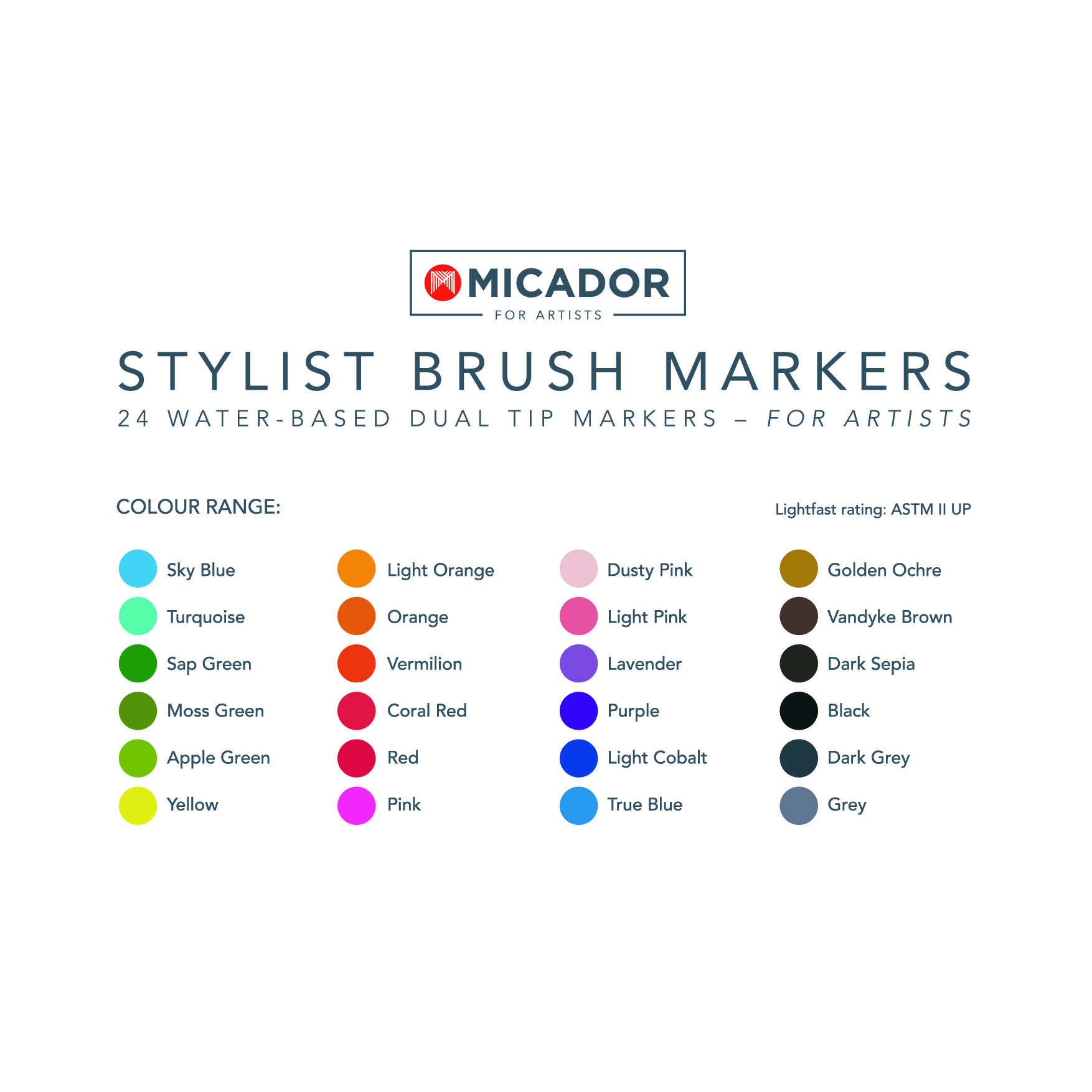 Micador For Artists Stylist Brush Markers | Micador