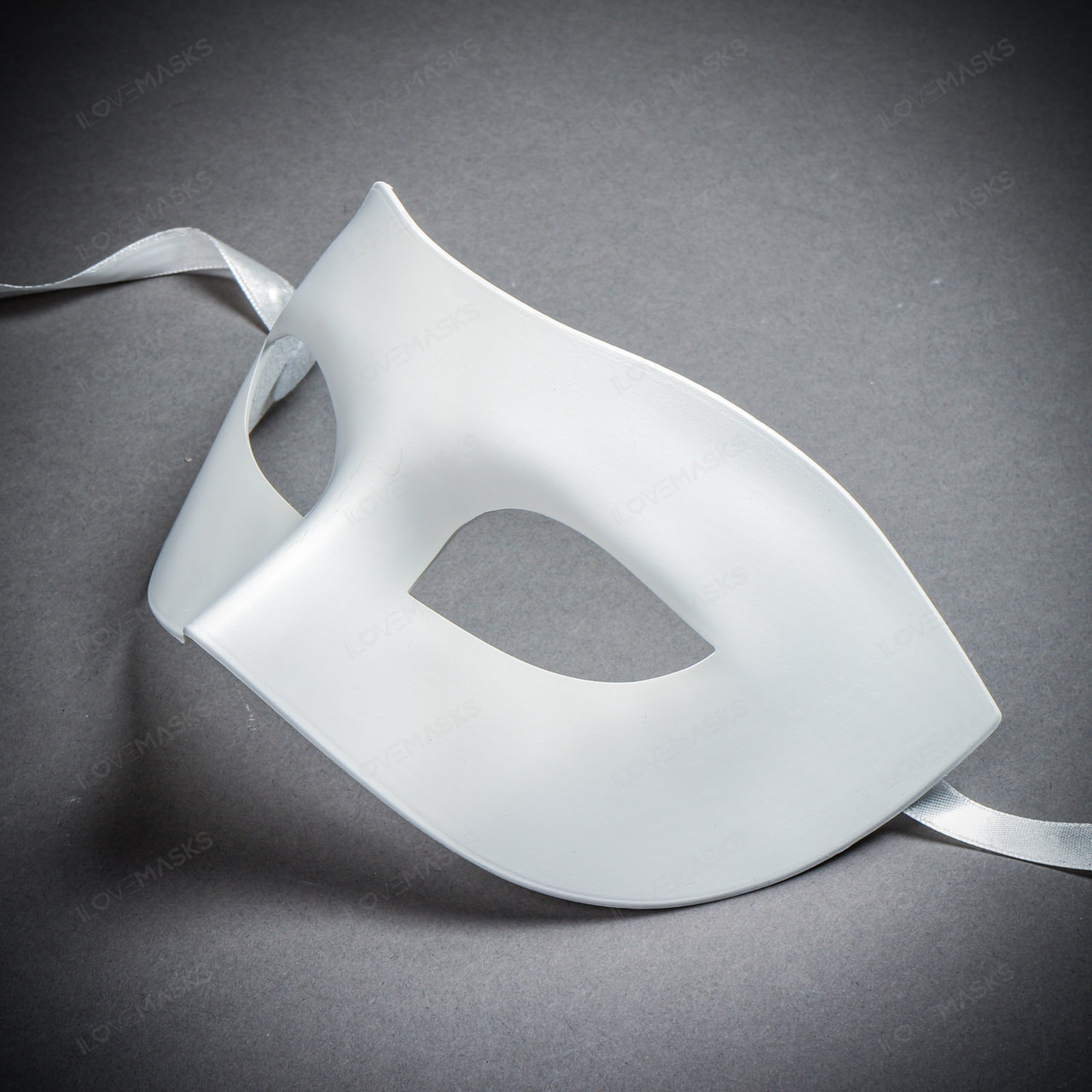 DIY Blank White Masquerade Half Face Venetian Mardi Gras Eye Mask ...