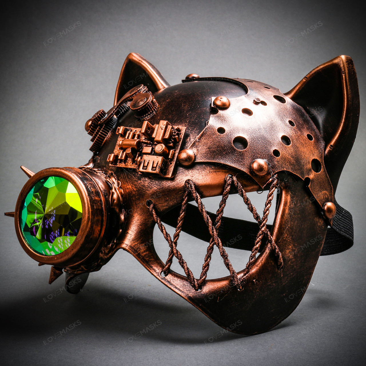 Steampunk Goggles Gatto Cat Venetian Mask Masquerade - Steampunk ...