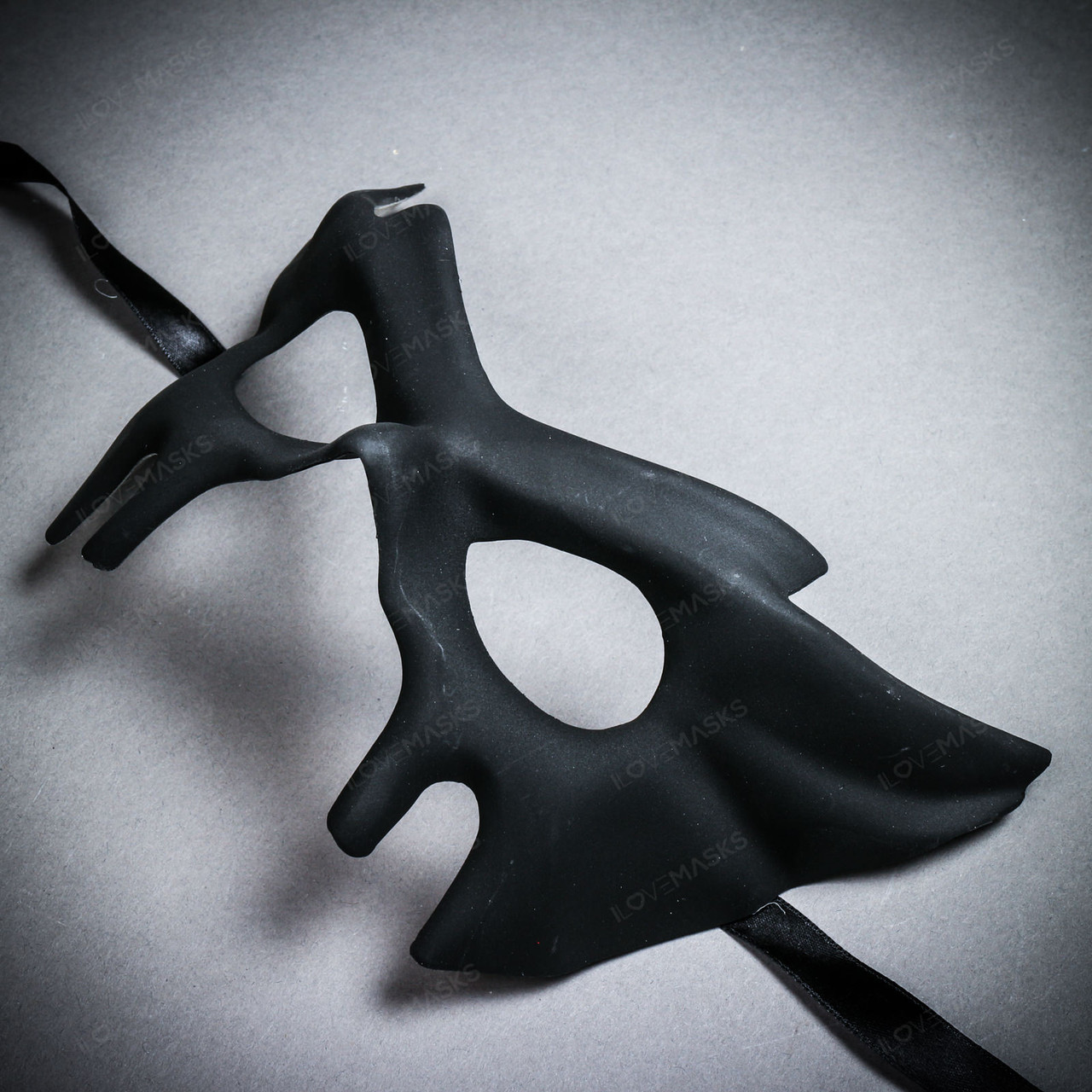 Devil Halloween Masquerade Eye Mask - Black