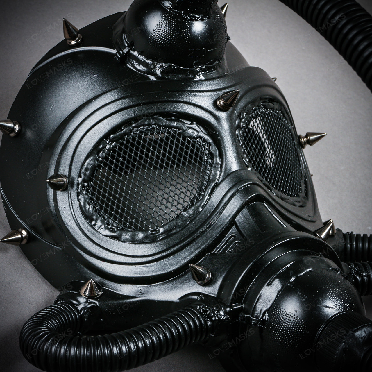 Steampunk Full Face Skull Mask Gas Pipe with Hose Submarine Masquerade ...