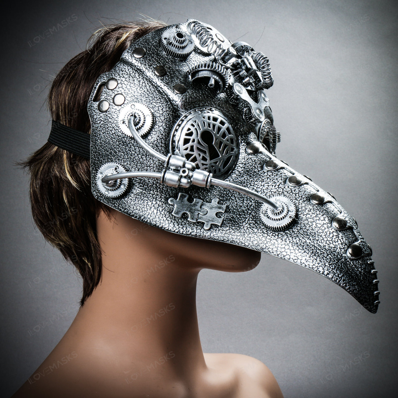 Steampunk Plague Doctor Long Nose Halloween Adult Masquerade Mask ...