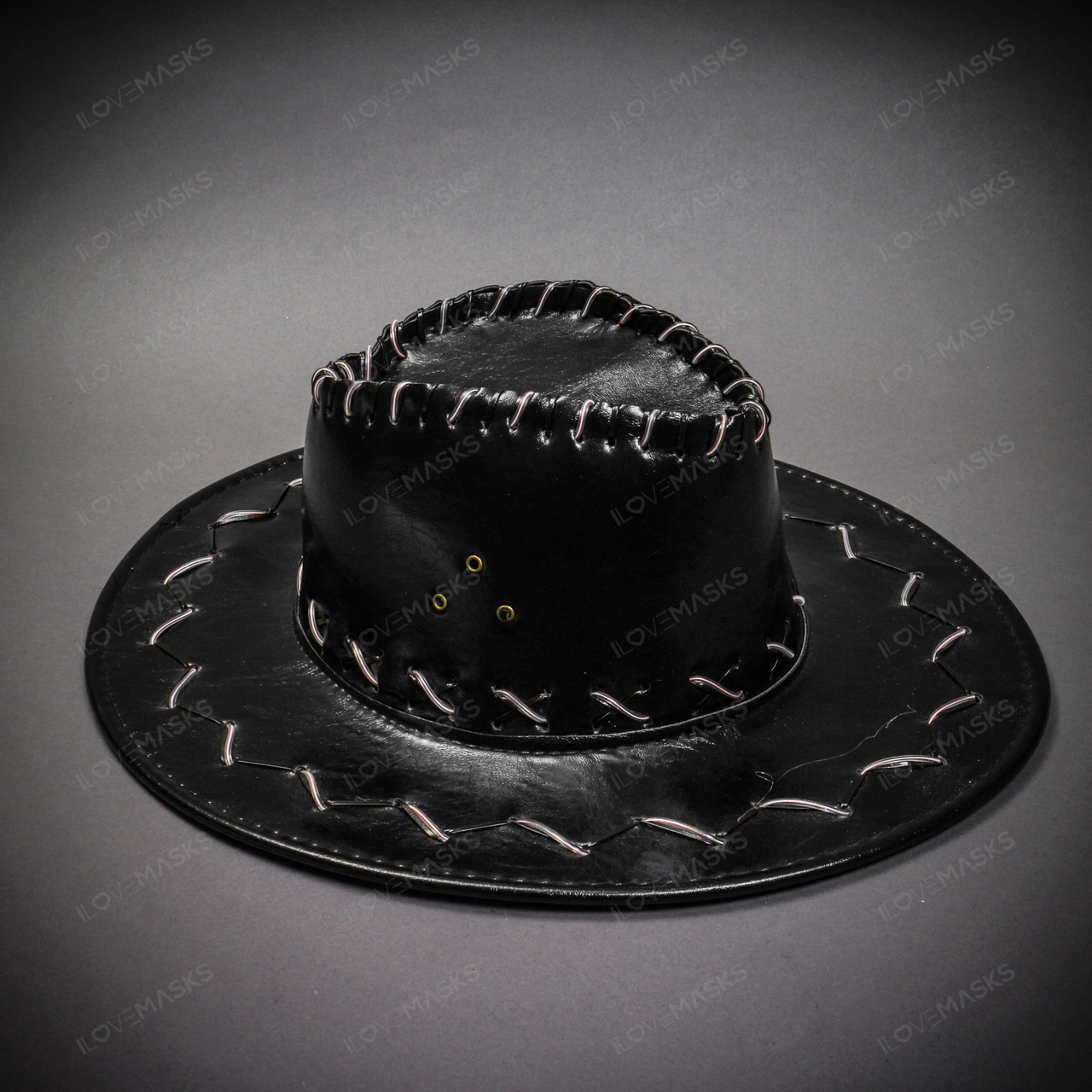 Cowboy Neon Light Up Hat - Black - ILOVEMASKS.COM