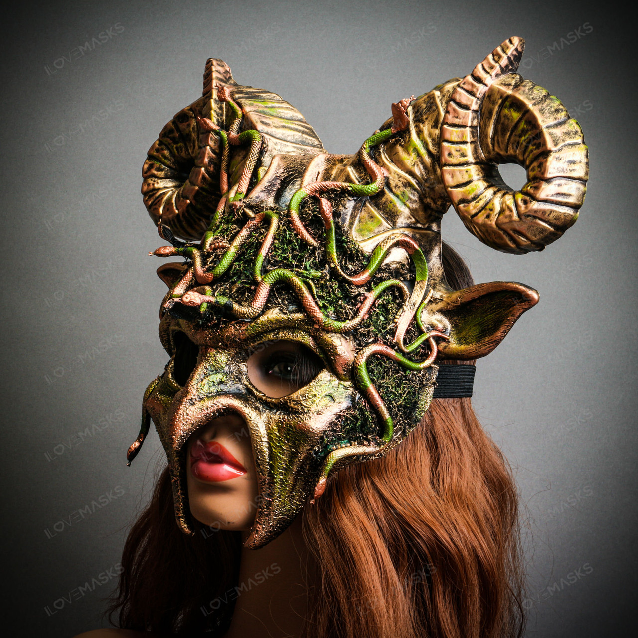 Krampus Ram Demon Horns Devil Woodland Medusa Snake Halloween ...