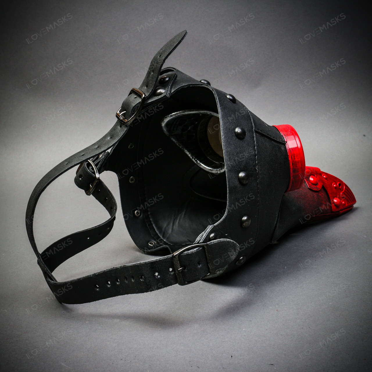Steampunk Full Face Plague Doctor Mask - Grey