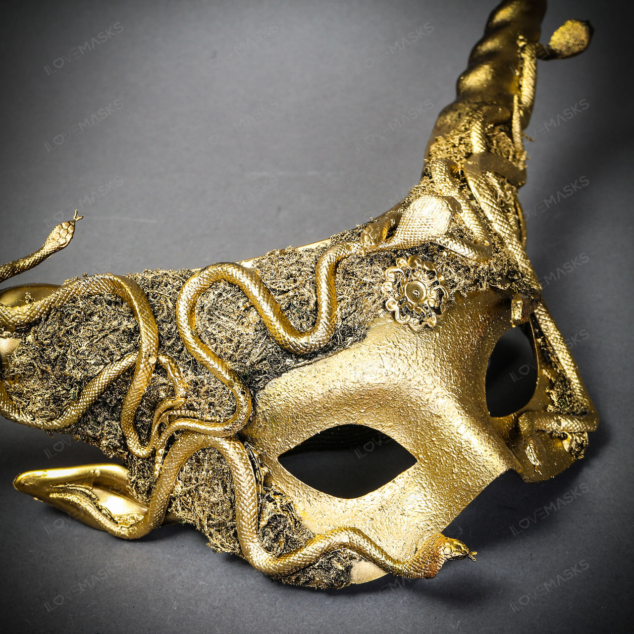 Krampus Horn Woodland Medusa Snake Animal Devil Masquerade Mask ...