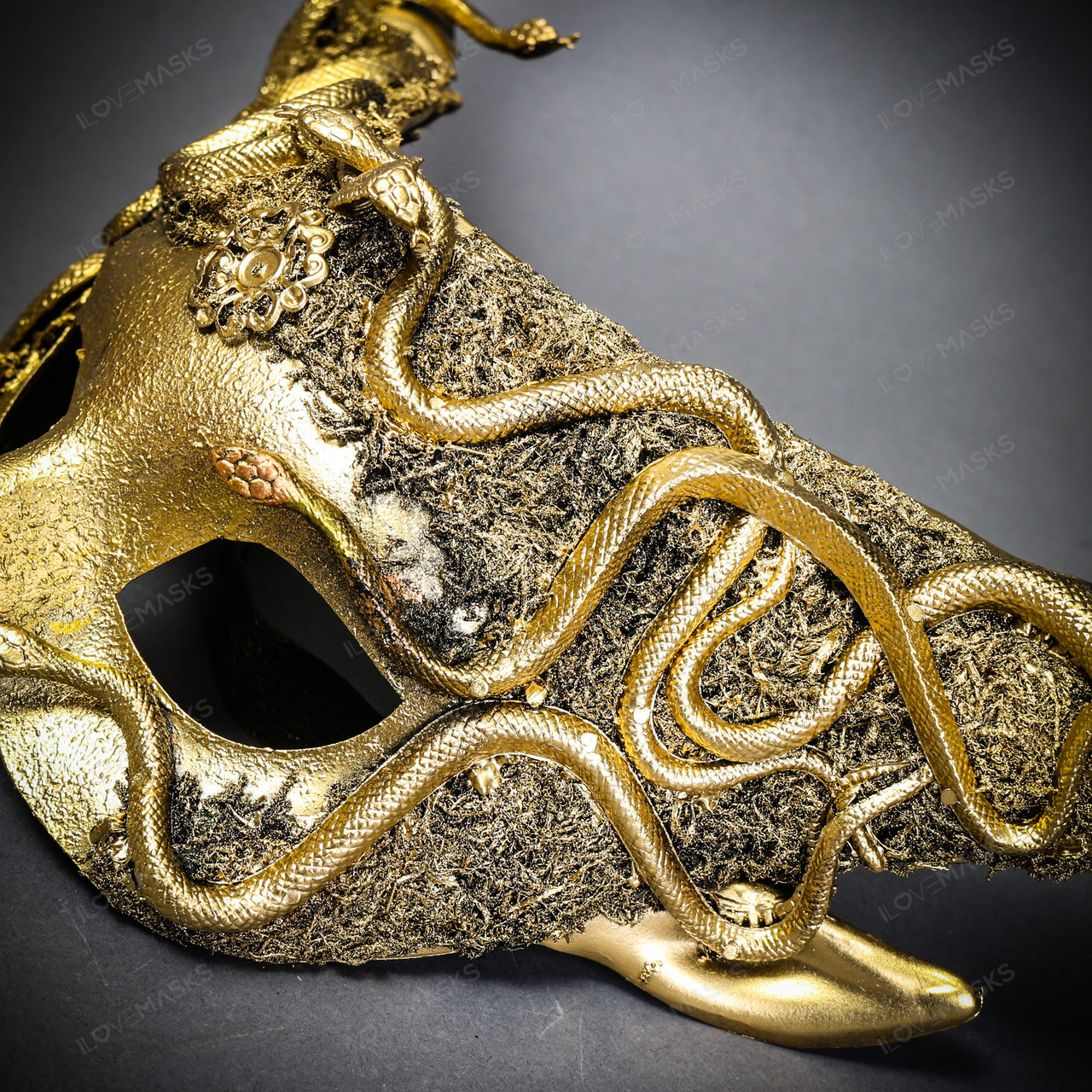 Krampus Horn Woodland Medusa Snake Animal Devil Masquerade Mask ...