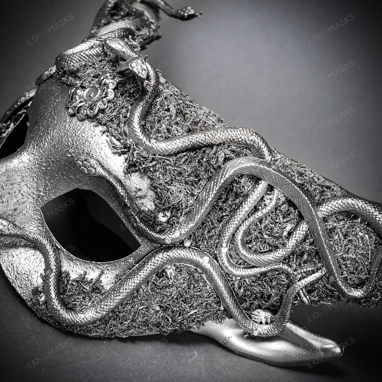 Krampus Horn Woodland Medusa Snake Animal Devil Masquerade Mask ...