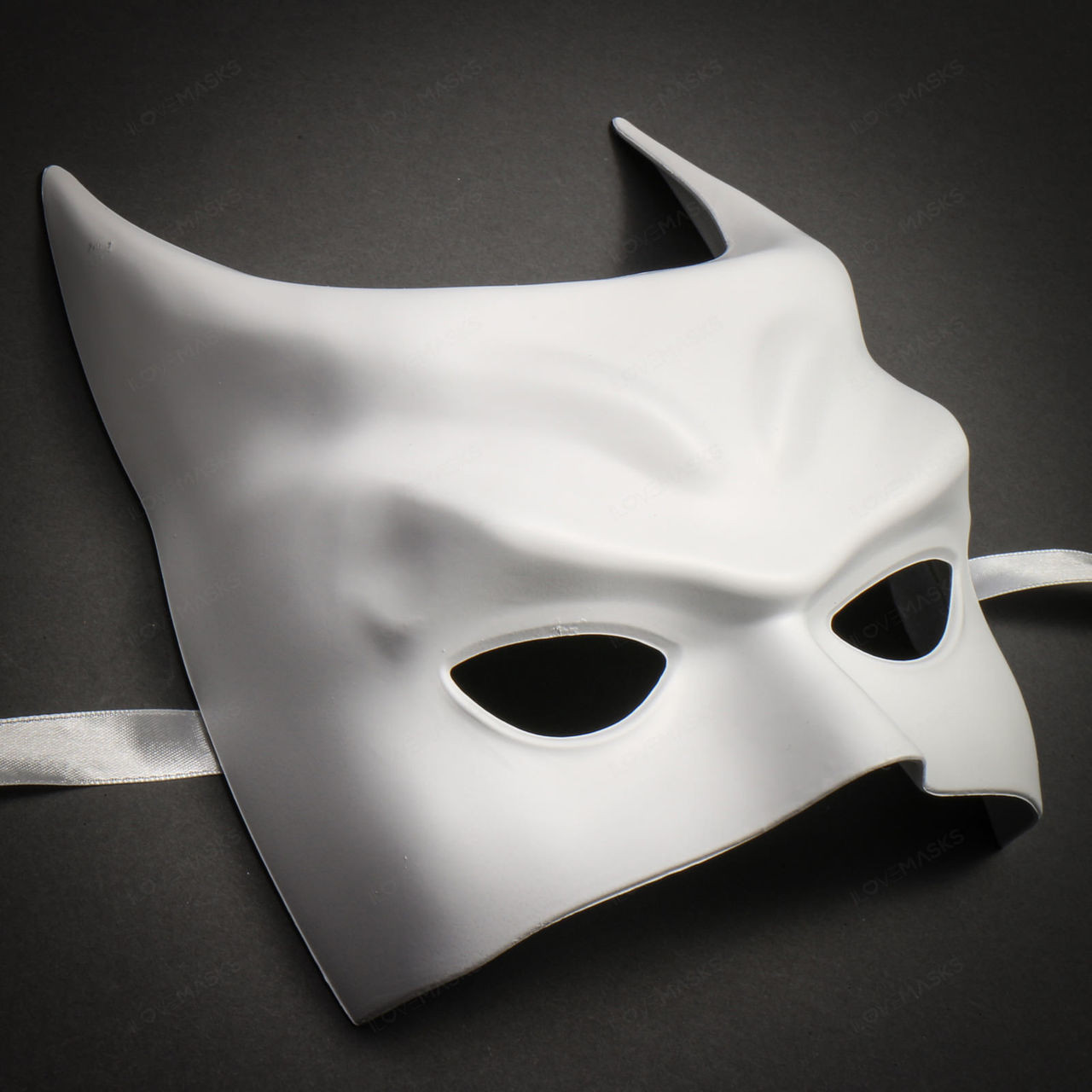 Batman Halloween Masquerade Half Face Mask - White