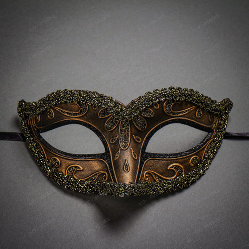 Crystal Glitter Venetian Half Face Eye Mask Women Masquerade Mask ...