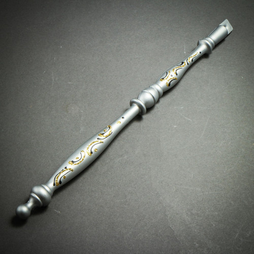 Painted Handheld 12 Inch Mask Stick Handle - Gold