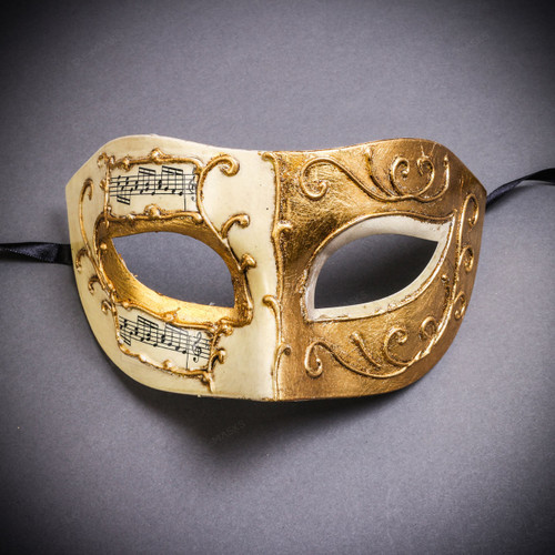 Unisex Musical Venetian Eye Mask Mardi Gras Masquerade for Party Ball ...