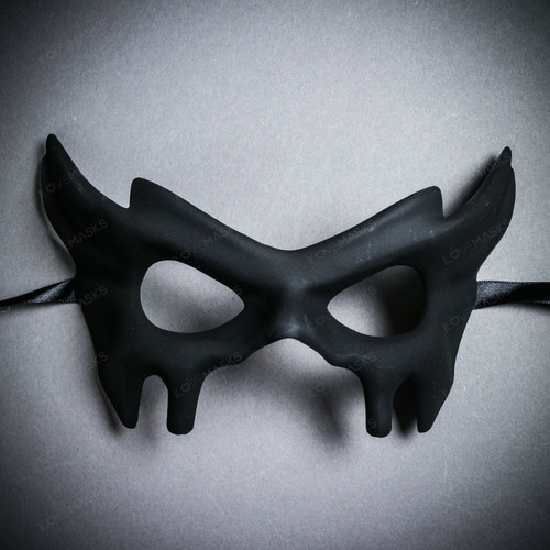 Devil Halloween Masquerade Eye Mask - Black