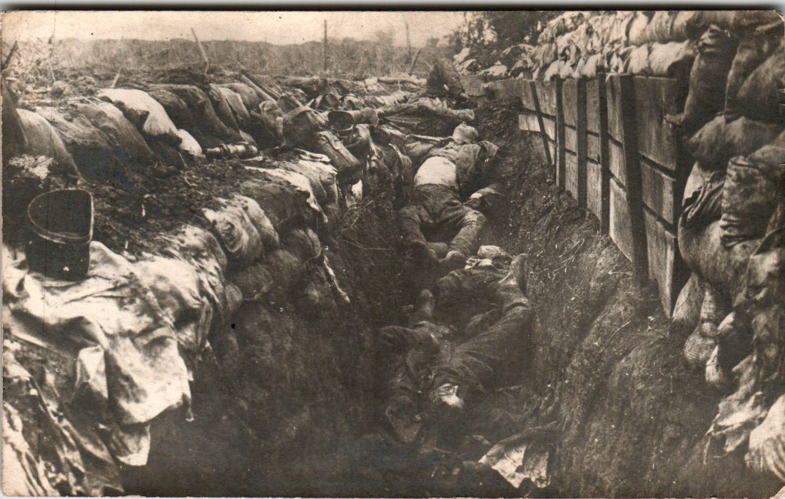 4 Imperial Trench / Bunker Postcards (2)