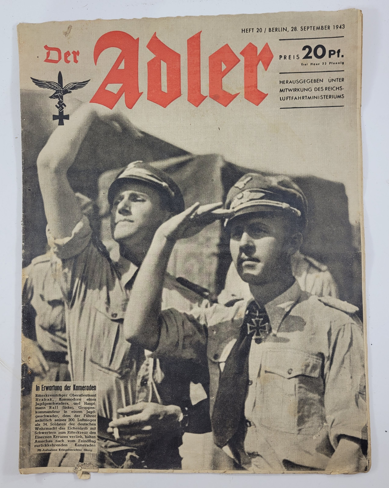 WW2 Luftwaffe Der Adler Magazine - June 1943 (2)