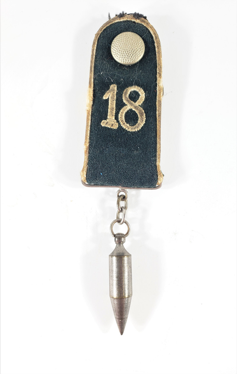 WWI White Ribbon Iron Cross Watch Fob