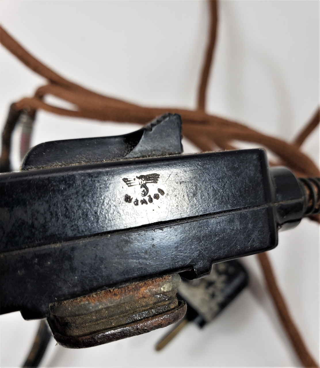 WW2 German Panzer Headset Kmf b throat mic (1)