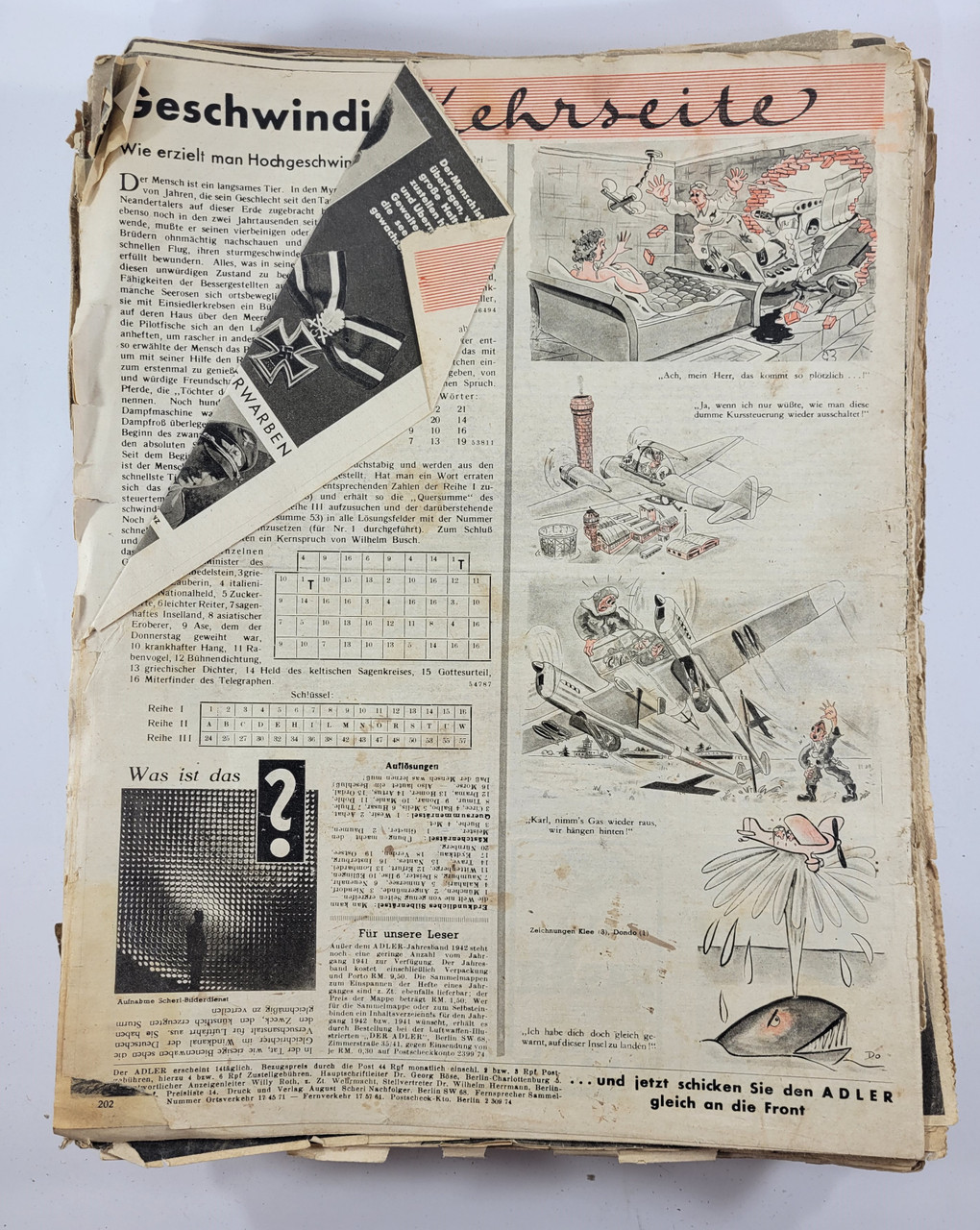 WW2 Luftwaffe Der Adler Magazine - June 1943