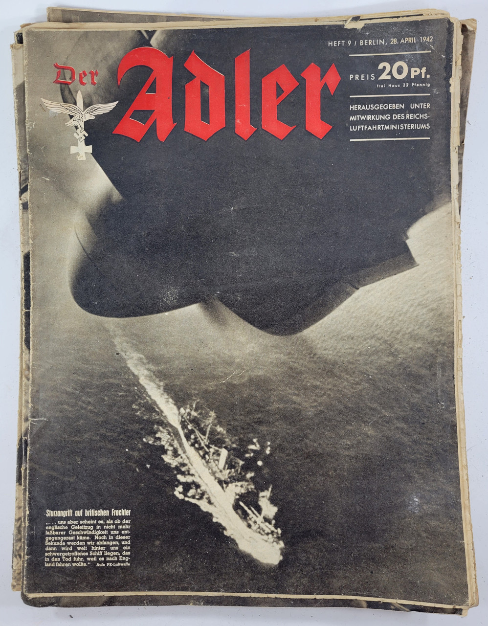 WW2 Luftwaffe Der Adler Magazine - June 1943 (2)