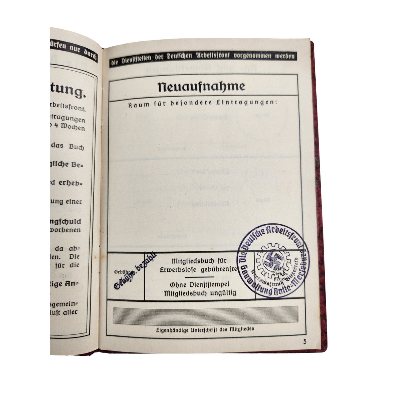 WW2 German DAF Workbook