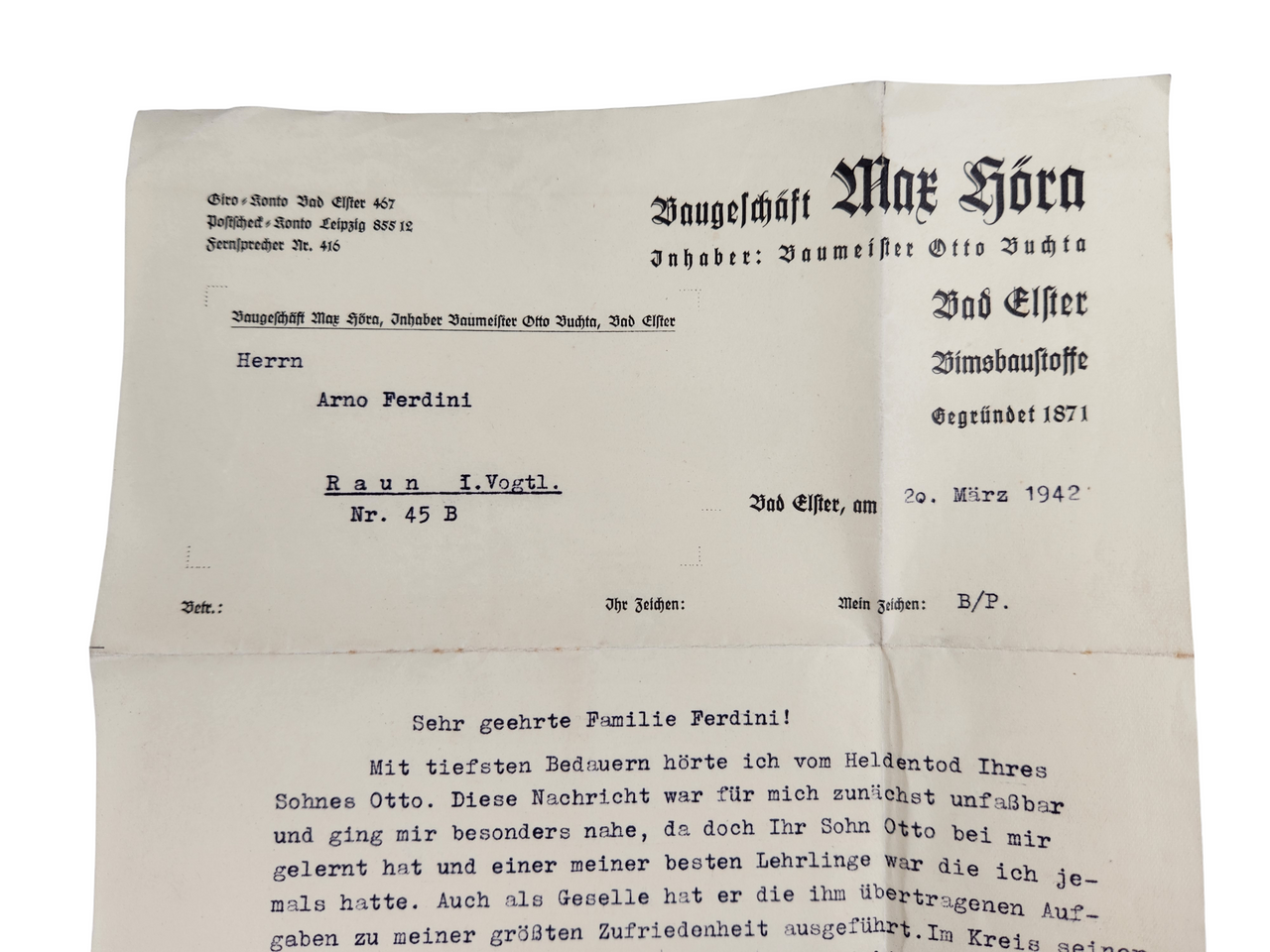 Panzer Issued Award Sports Document Group