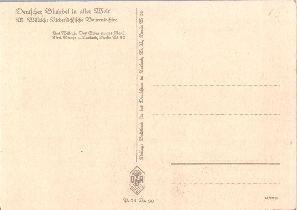 VDA Postcard - 1940 Ellen Petersen