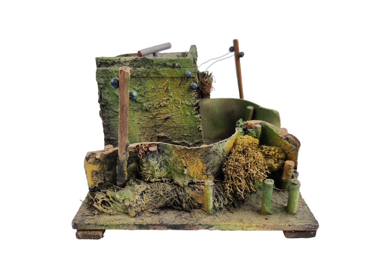 Wartime Elastolin Toy Trench Fortification