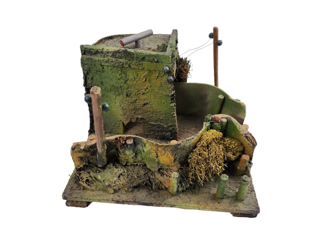 Wartime Elastolin Toy Trench Fortification