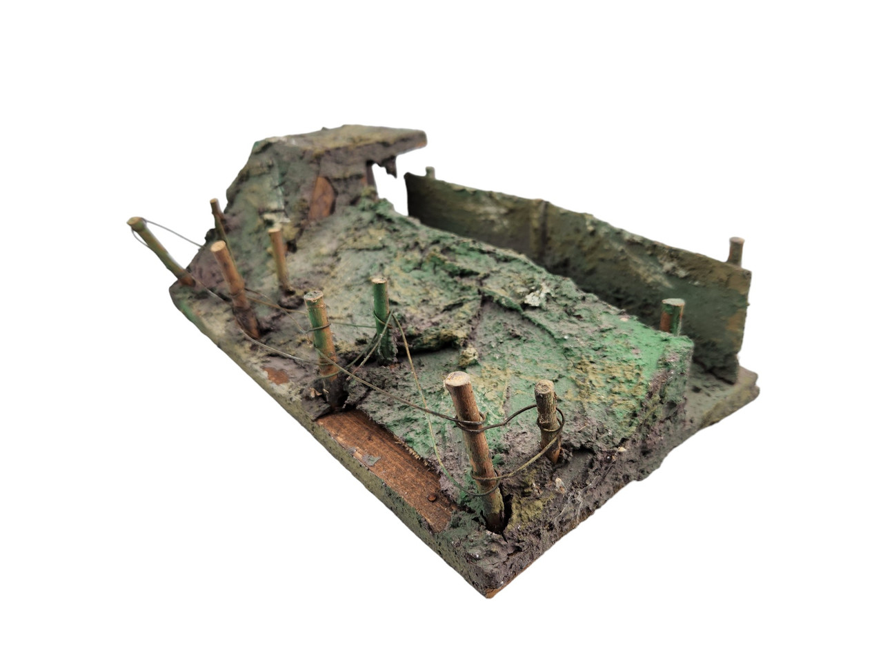 Wartime Elastolin Toy Trench Fortification (2)
