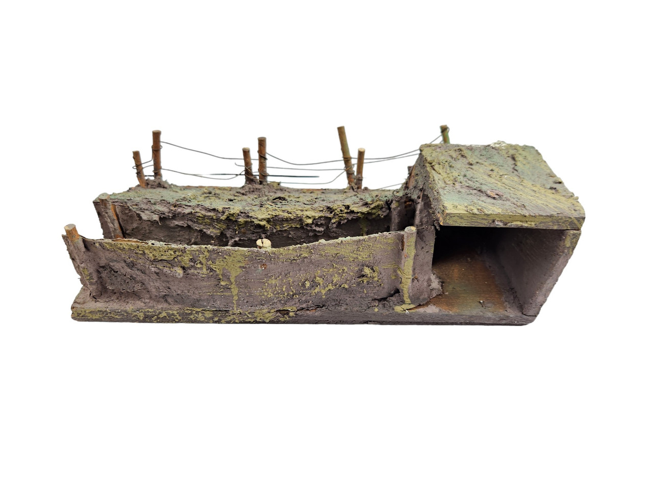 Wartime Elastolin Toy Trench Fortification (2)