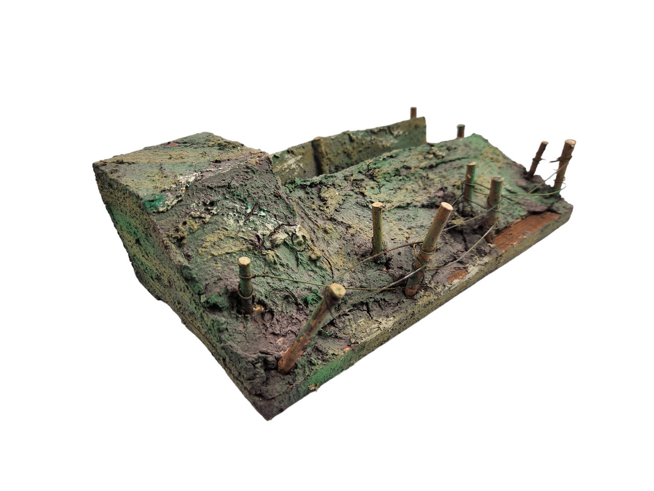 Wartime Elastolin Toy Trench Fortification (2)